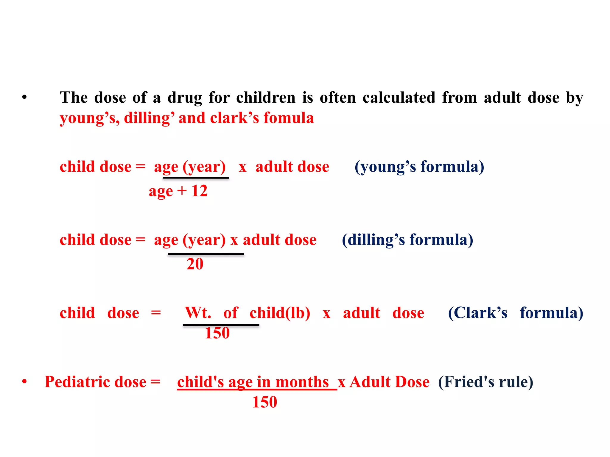 Calculation of drug dosage (Posology ) | PPTX