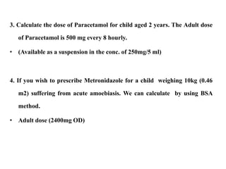 Calculation of drug dosage (Posology ) | PPT