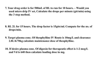Calculation of drug dosage (Posology ) | PPT