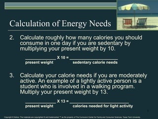 Calculation of energy_needs | PPTX