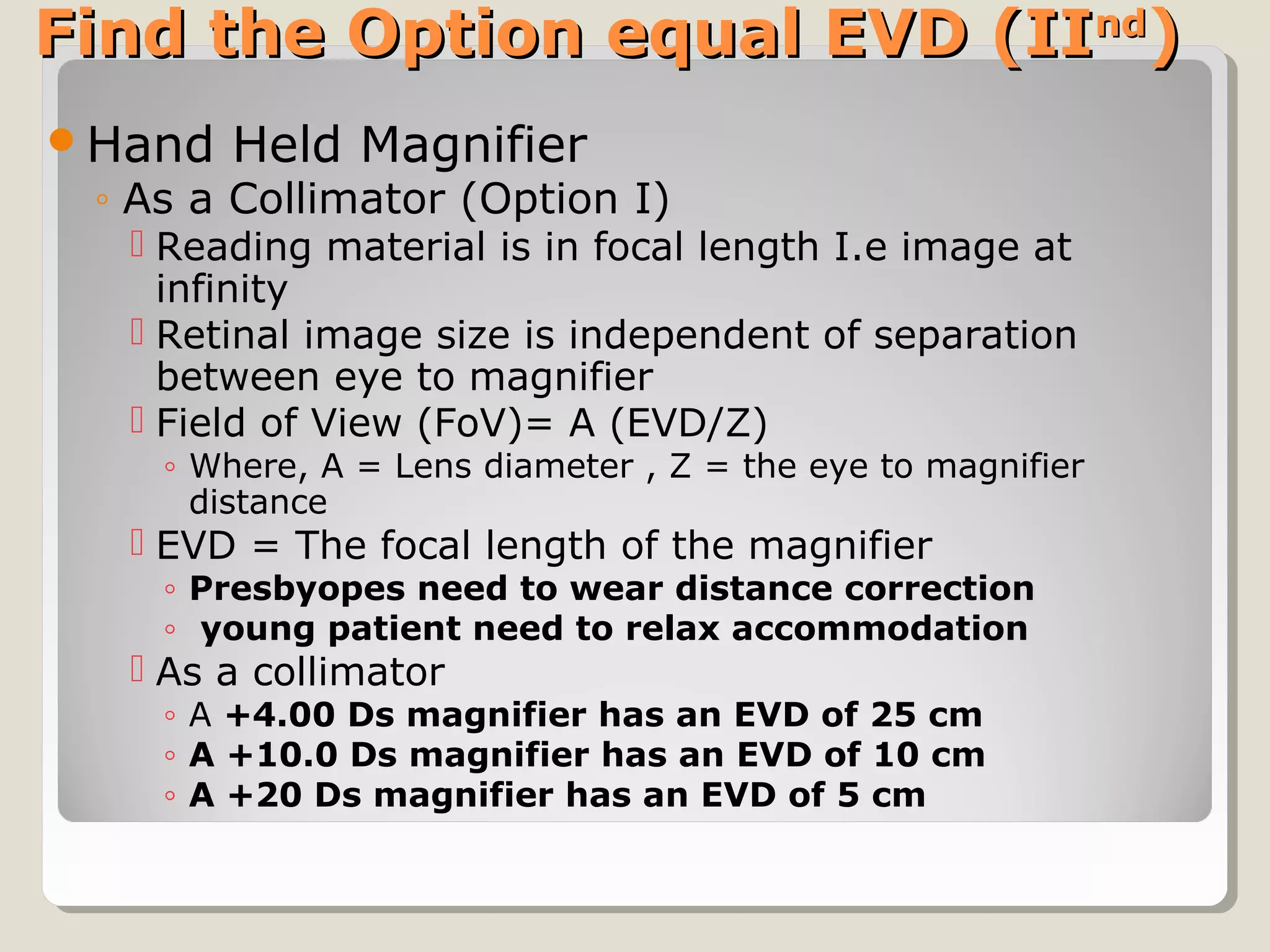 Calculation of EVD and EVP | PPT