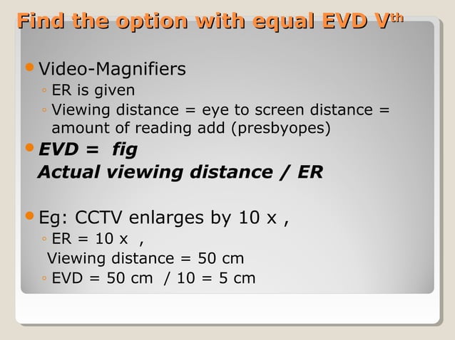 Calculation of EVD and EVP | PPT
