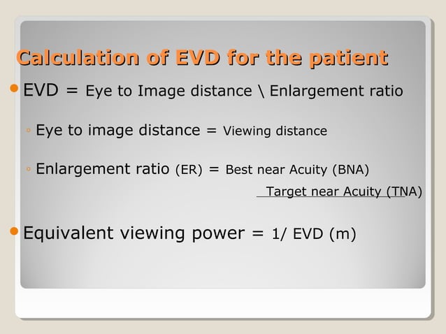 Calculation of EVD and EVP | PPT