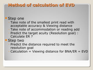 Calculation of EVD and EVP | PPT