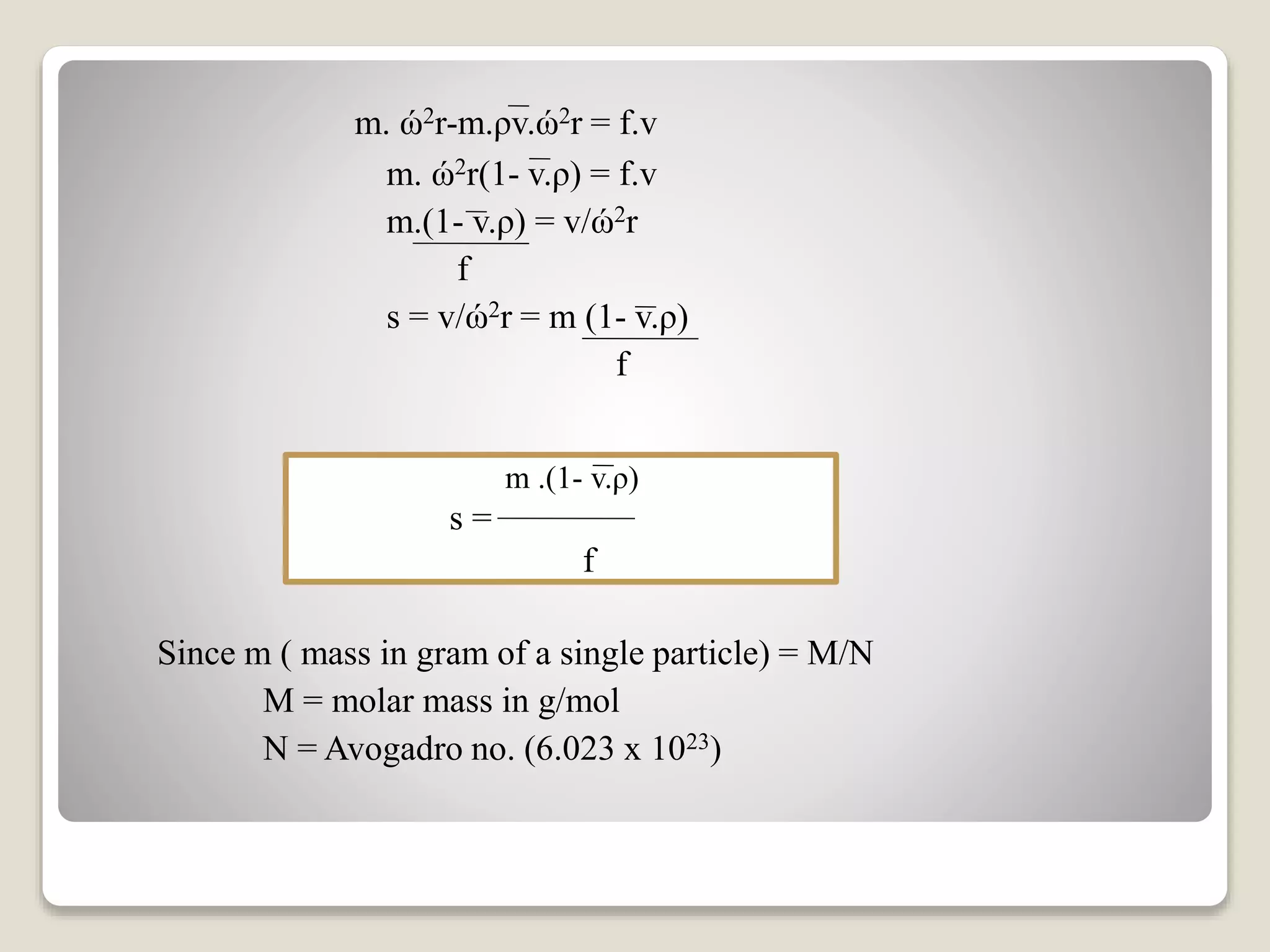 Calculation of g from rpm | PPTX