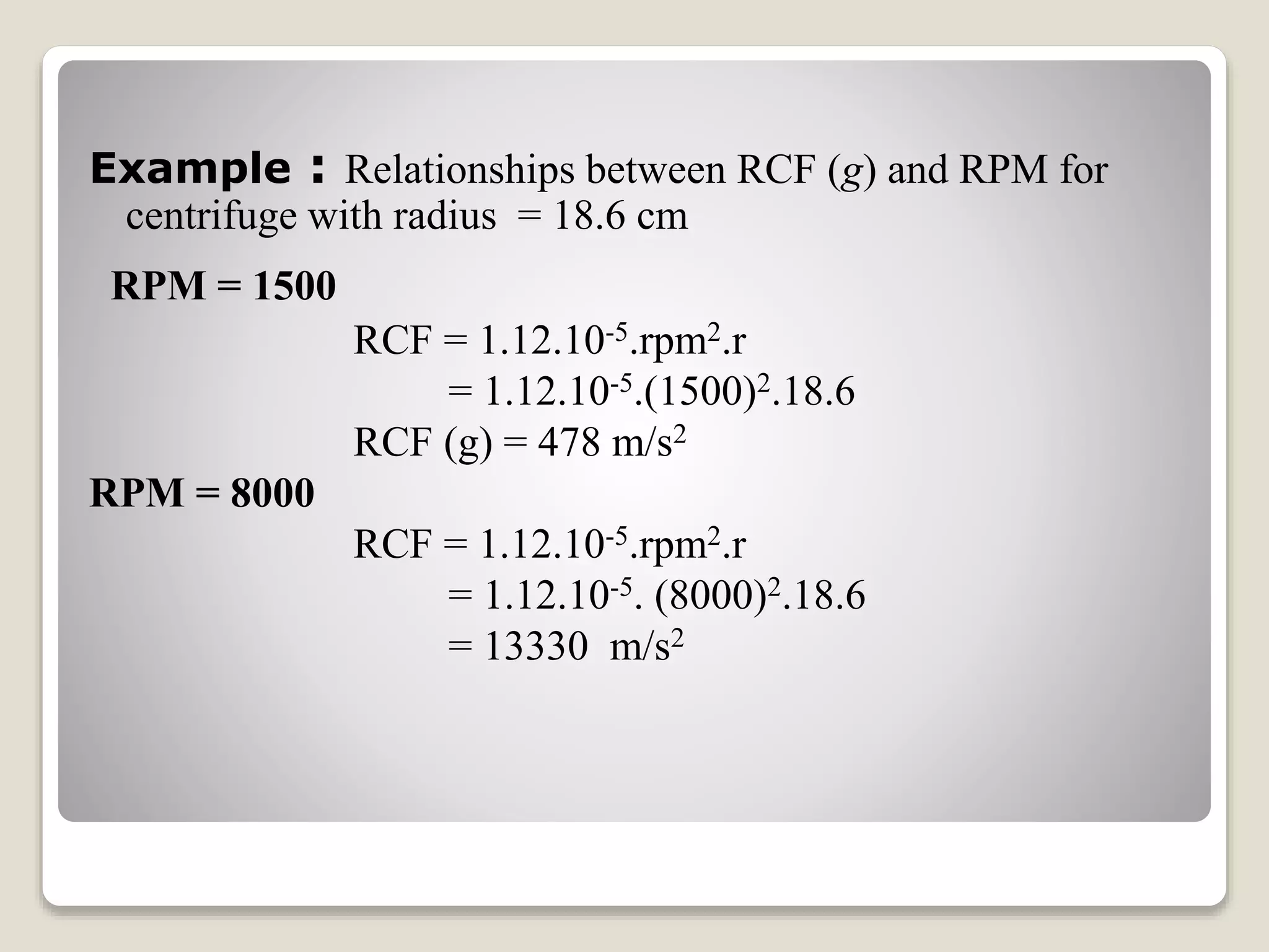 Calculation of g from rpm | PPTX