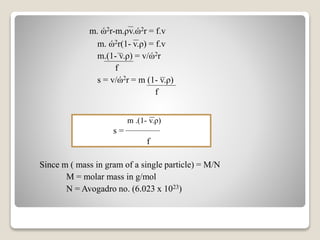 Calculation of g from rpm | PPTX