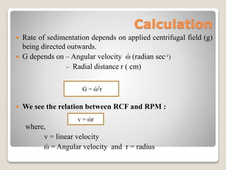 Calculation of g from rpm | PPTX