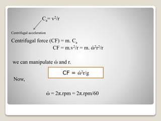 Calculation of g from rpm | PPTX