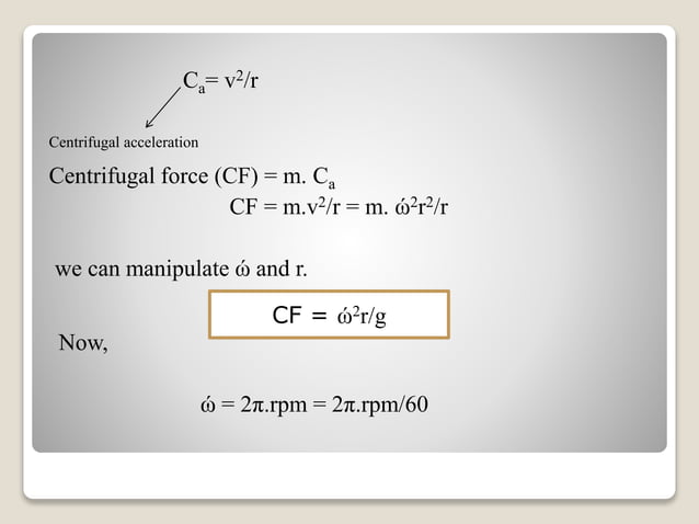 Calculation of g from rpm | PPTX