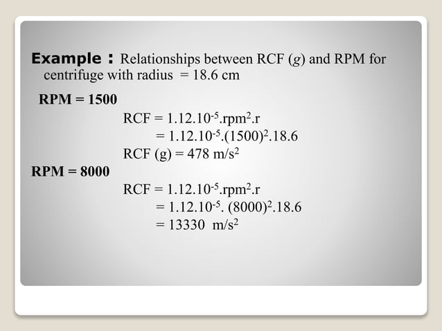 Calculation of g from rpm | PPTX