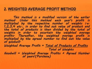 Calculation of goodwill | PPTX