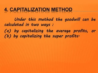 Calculation of goodwill | PPTX