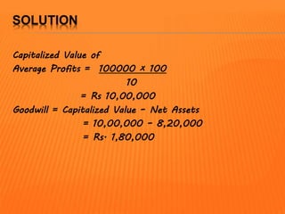 Calculation of goodwill | PPTX