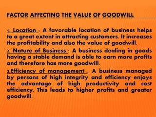 Calculation of goodwill | PPTX