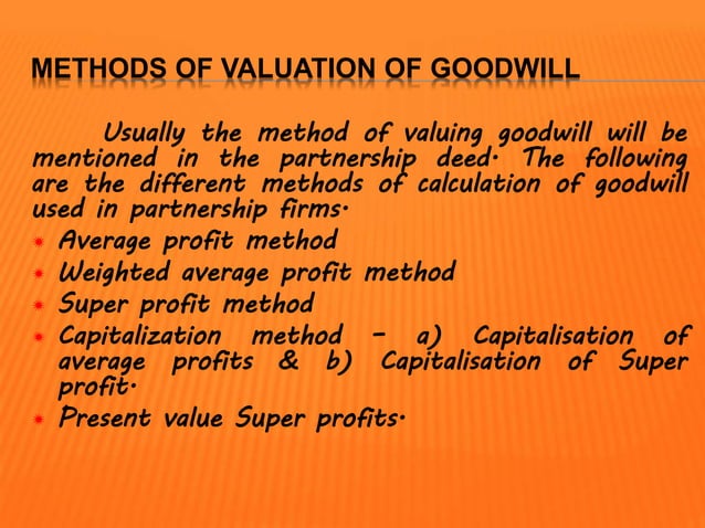 Calculation of goodwill | PPTX | Business Accounting & Finance | Business
