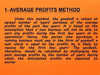Calculation of goodwill | PPTX
