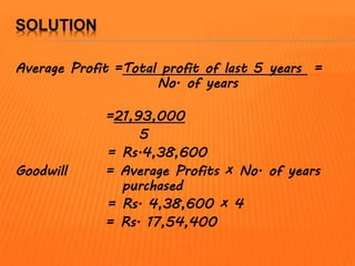 Calculation of goodwill | PPTX