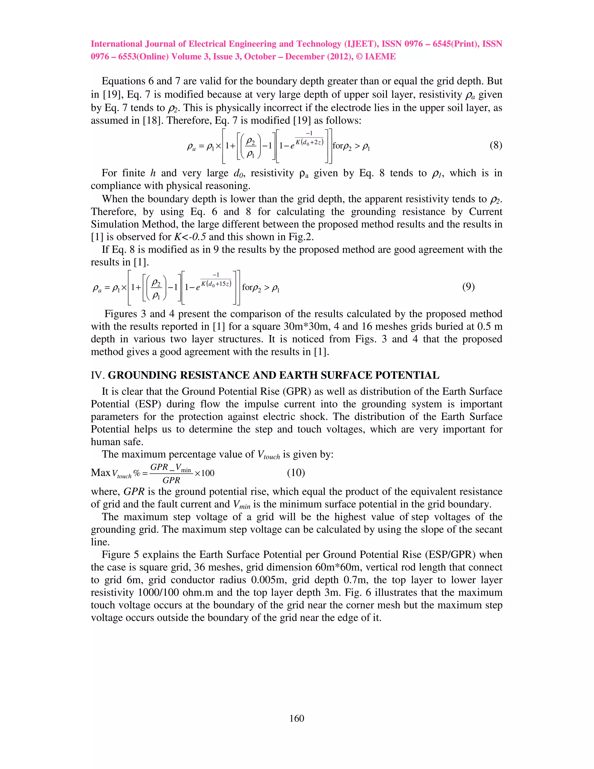 Calculation of grounding resistance and earth | PDF