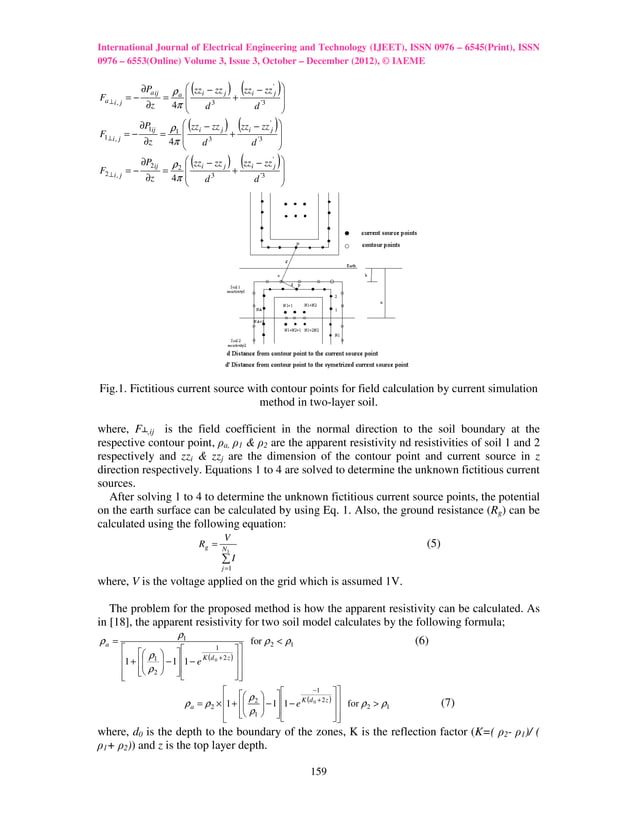 Calculation of grounding resistance and earth | PDF