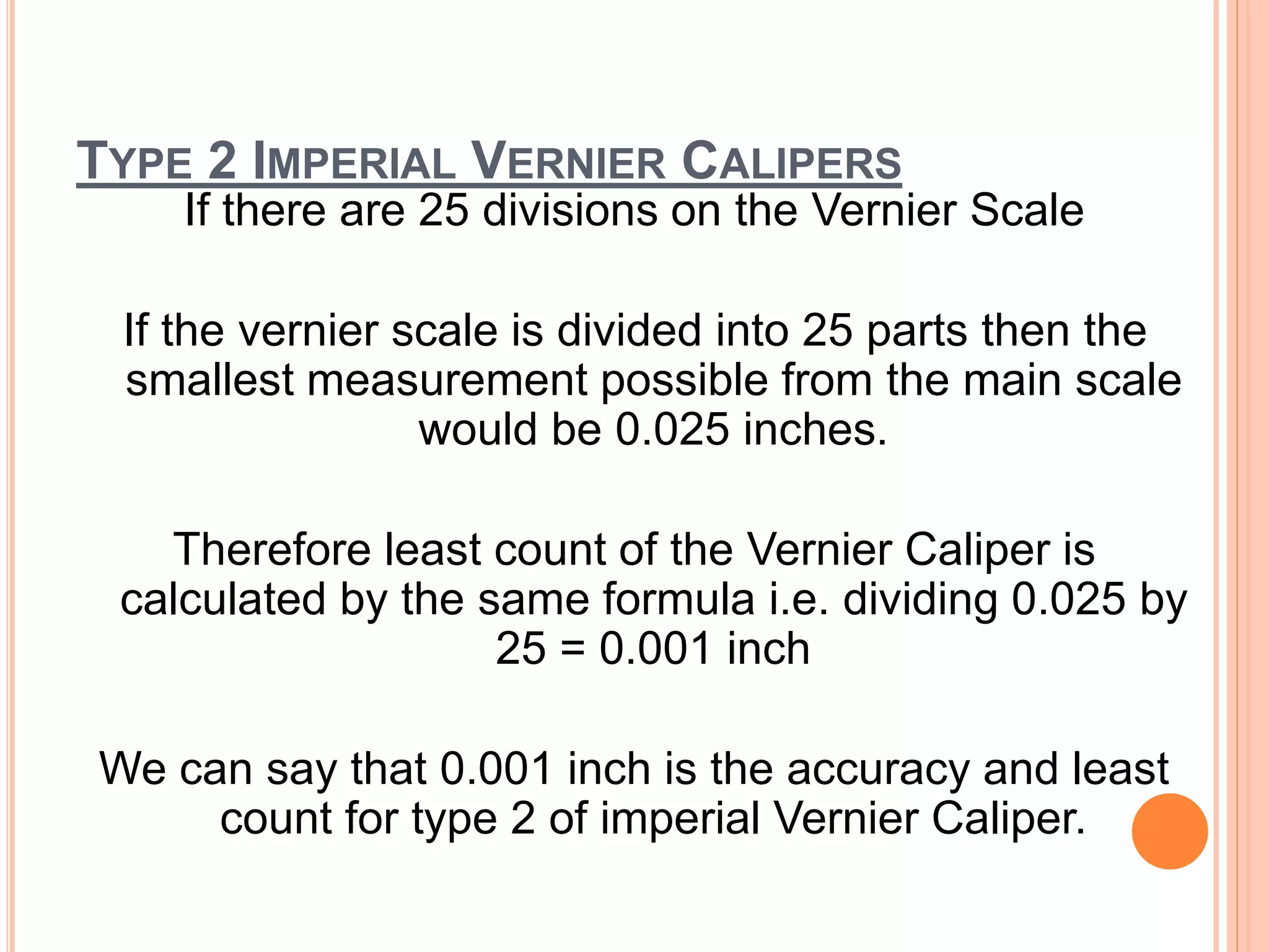 Calculation of least count in metric & imperial | PPTX