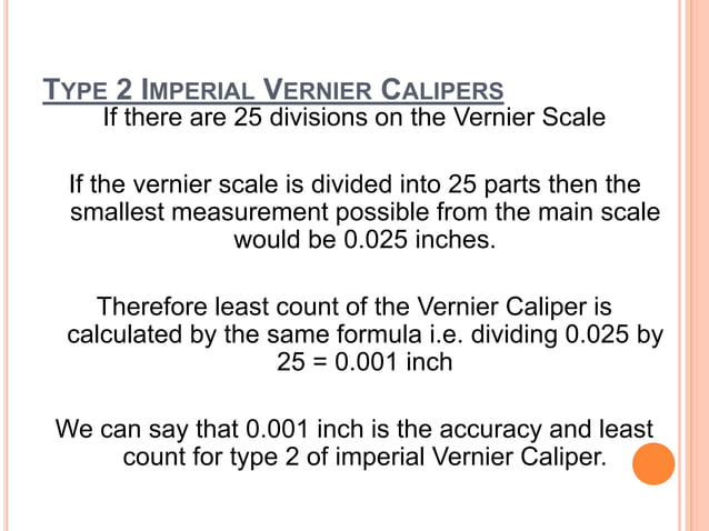 Calculation of least count in metric & imperial | PPTX | Physics | Science