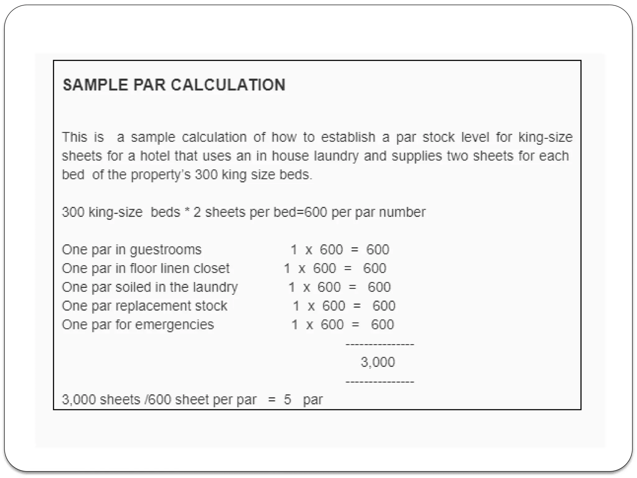 CALCULATION OF LINEN REQUIREMENT IN HOTELS.pptx