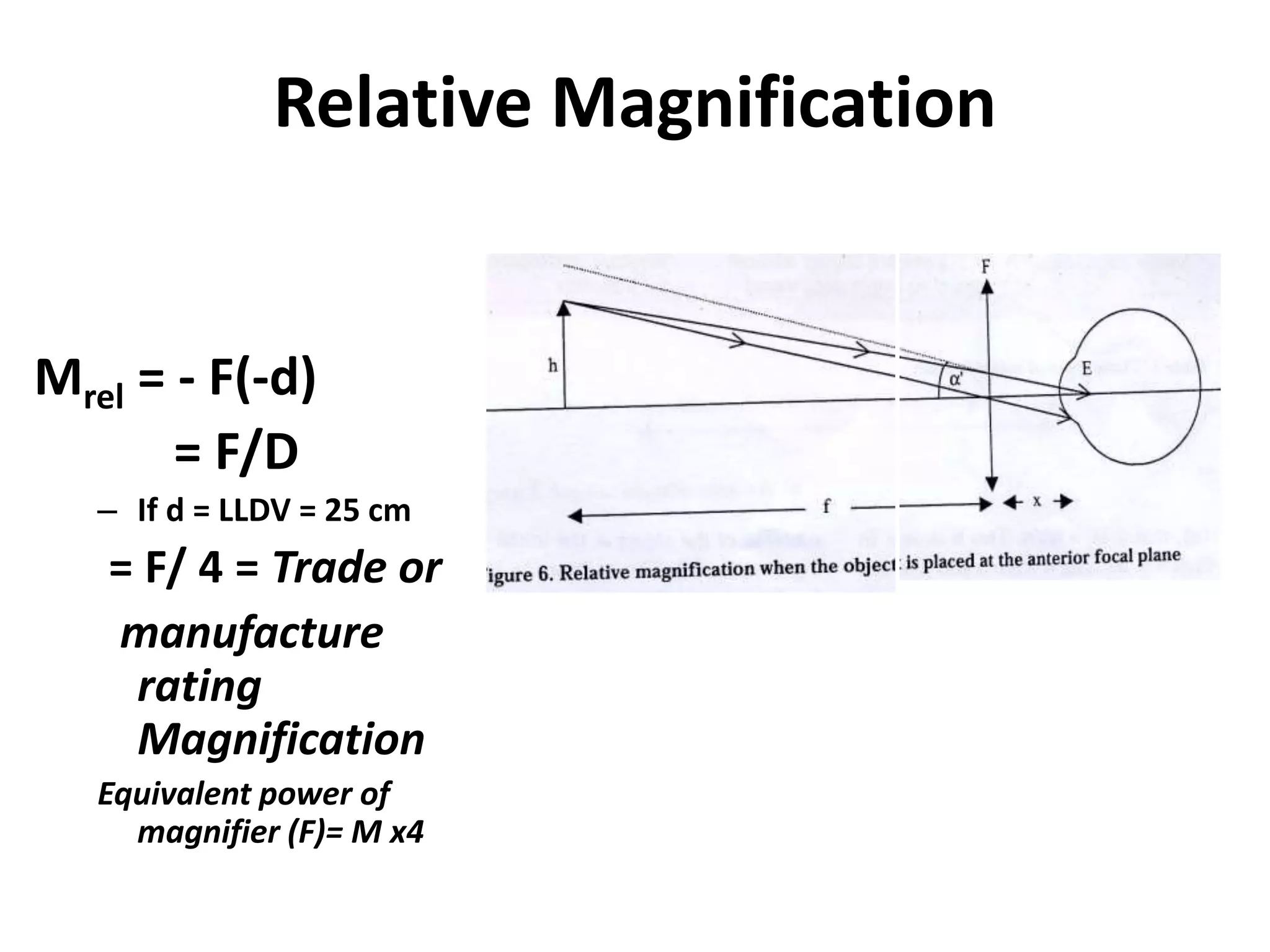 Calculation of magnification in low vision | PPTX