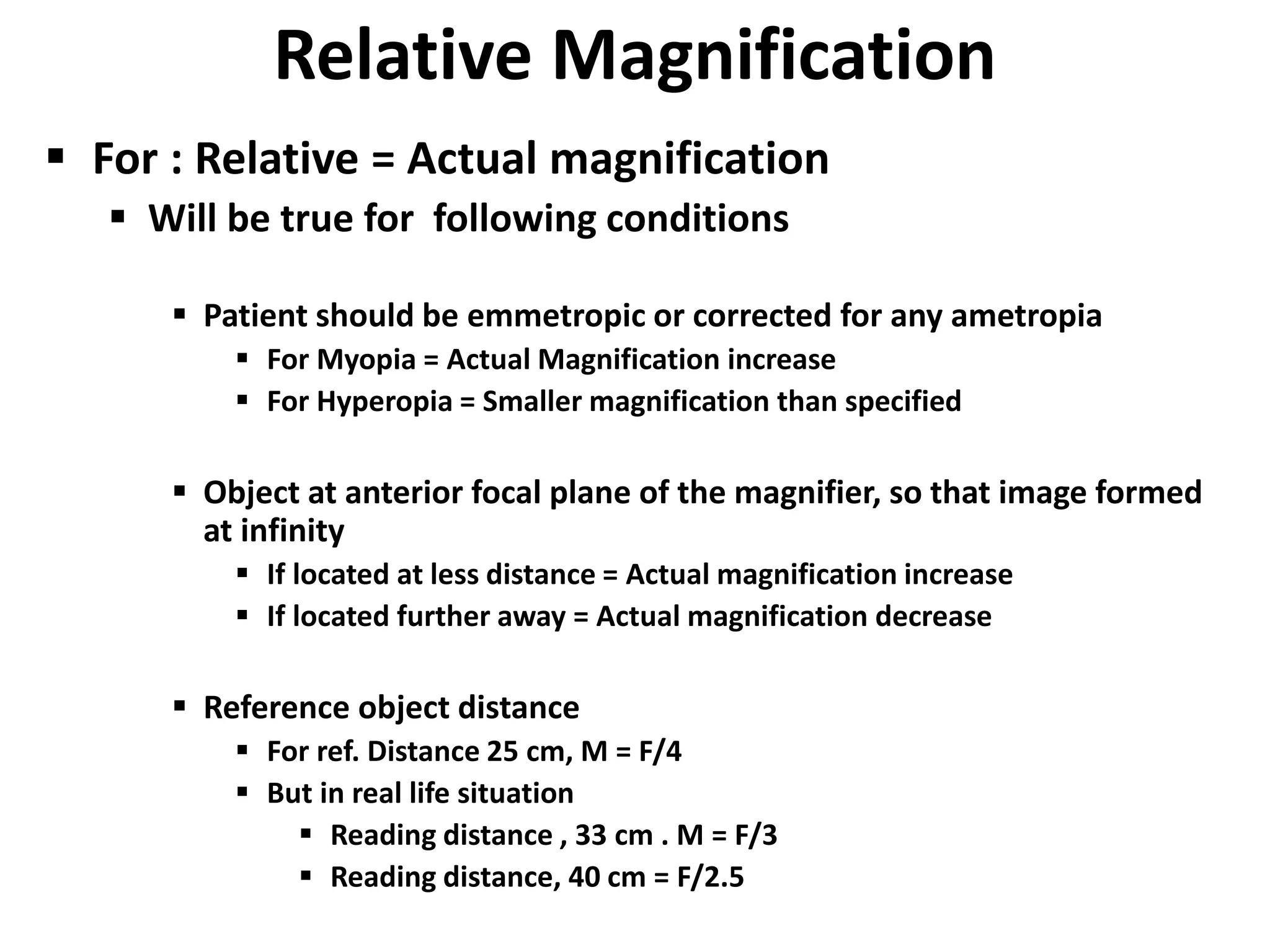 Calculation of magnification in low vision | PPTX