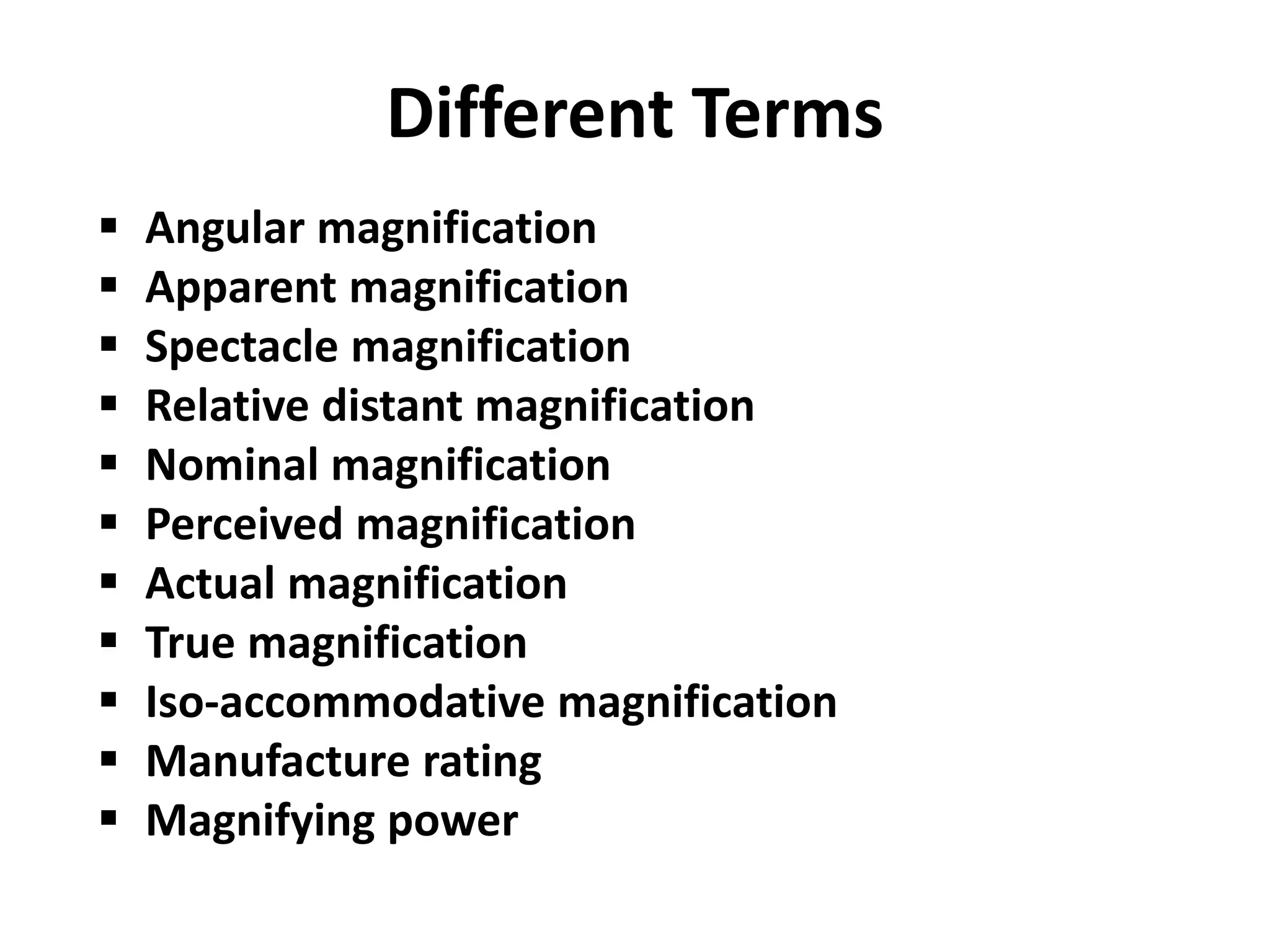 Calculation of magnification in low vision | PPTX