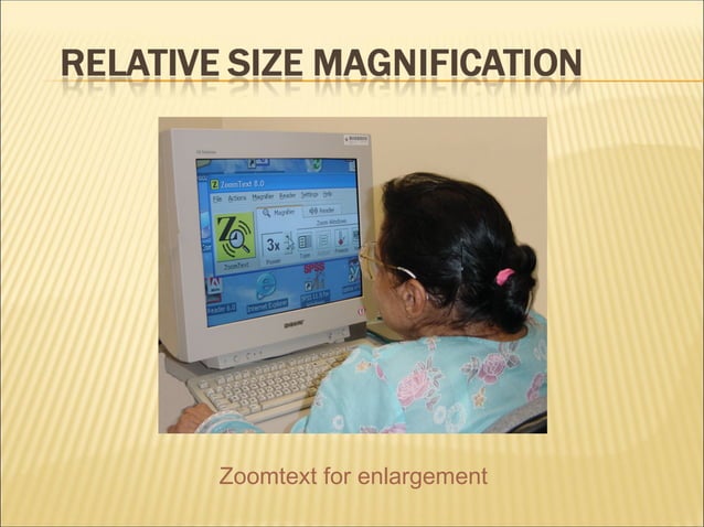 Calculation of magnification in low vision | PPT
