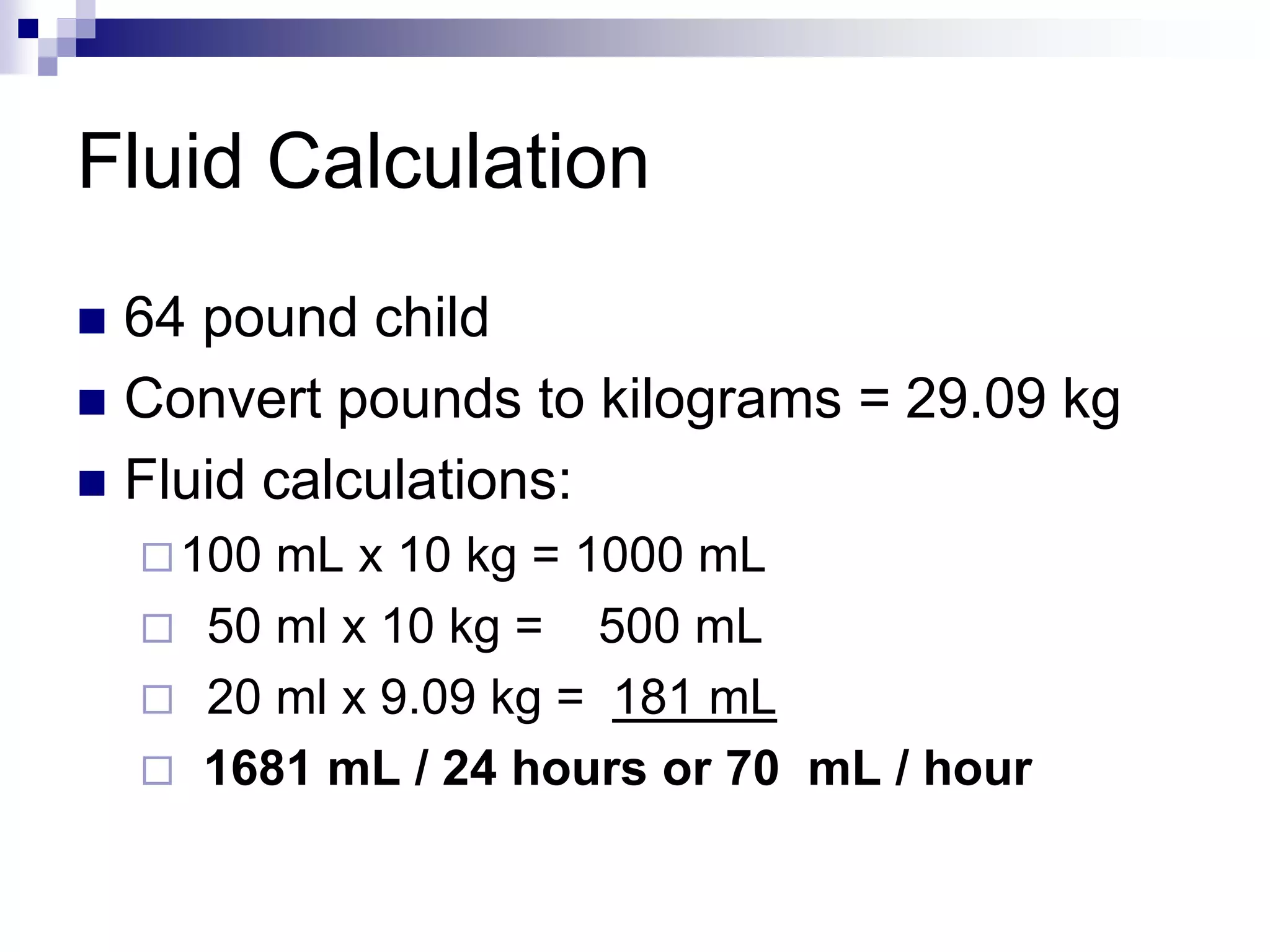 Calculation of medication in Pediatric., walaa.ppt
