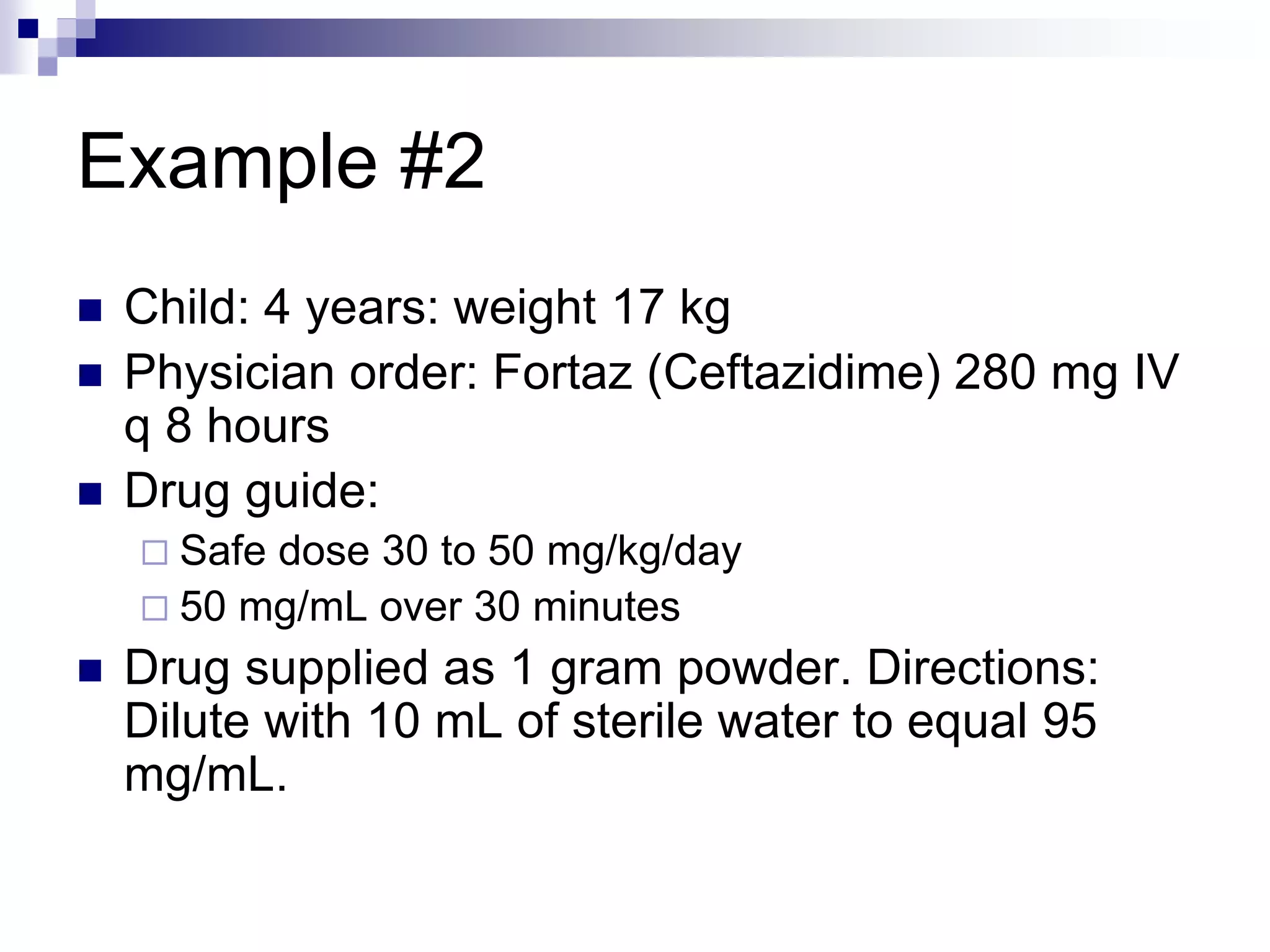 Calculation of medication in Pediatric., walaa.ppt