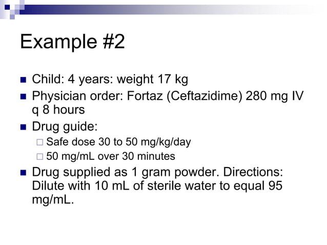 Calculation of medication in Pediatric., walaa.ppt