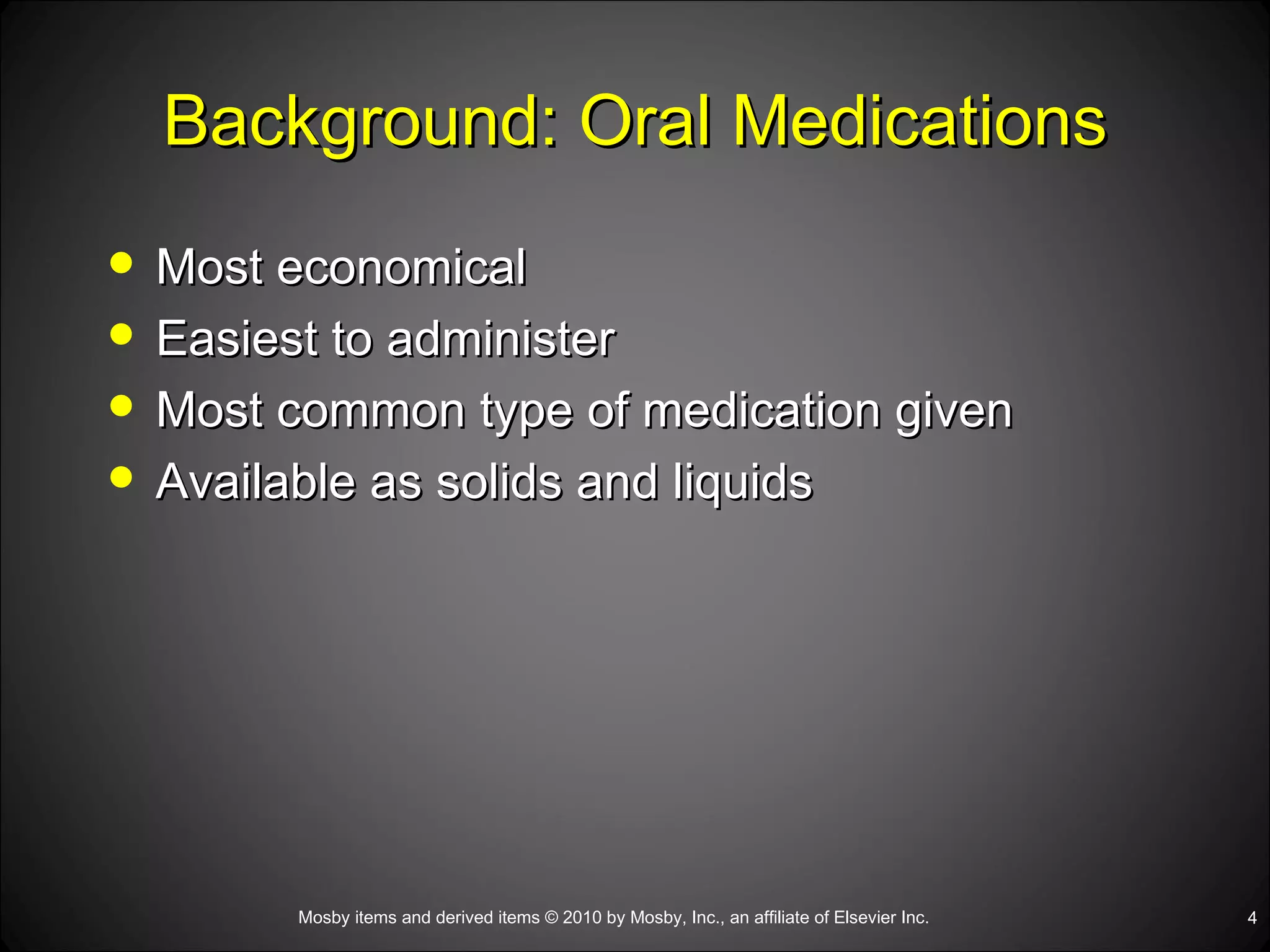 Calculation Of Oral Medication | PPT