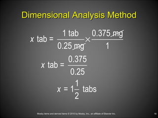 Calculation Of Oral Medication | PPT