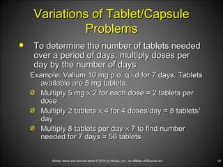 Calculation Of Oral Medication | PPT