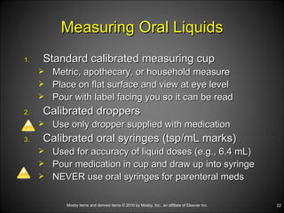 Calculation Of Oral Medication | PPT