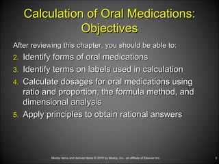 Calculation Of Oral Medication | PPT