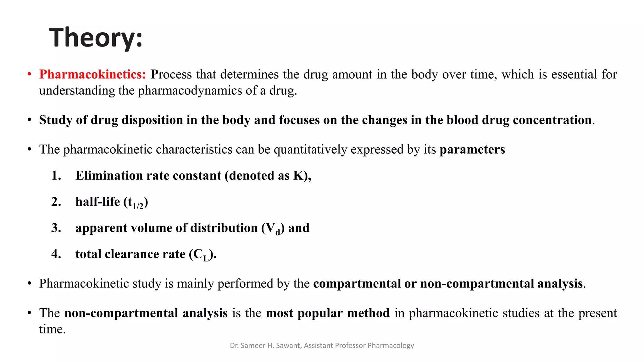Calculation of pharmacokinetic parameters from a given data .pptx