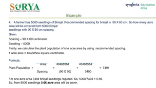 Calculation of Plant population.pptx. . | PPTX
