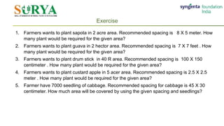 Calculation of Plant population.pptx. . | PPTX