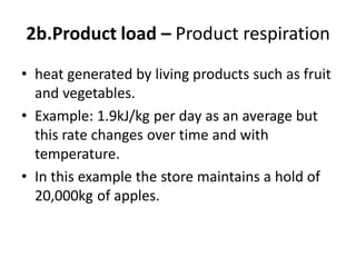 Calculation of refrigeration load | PDF