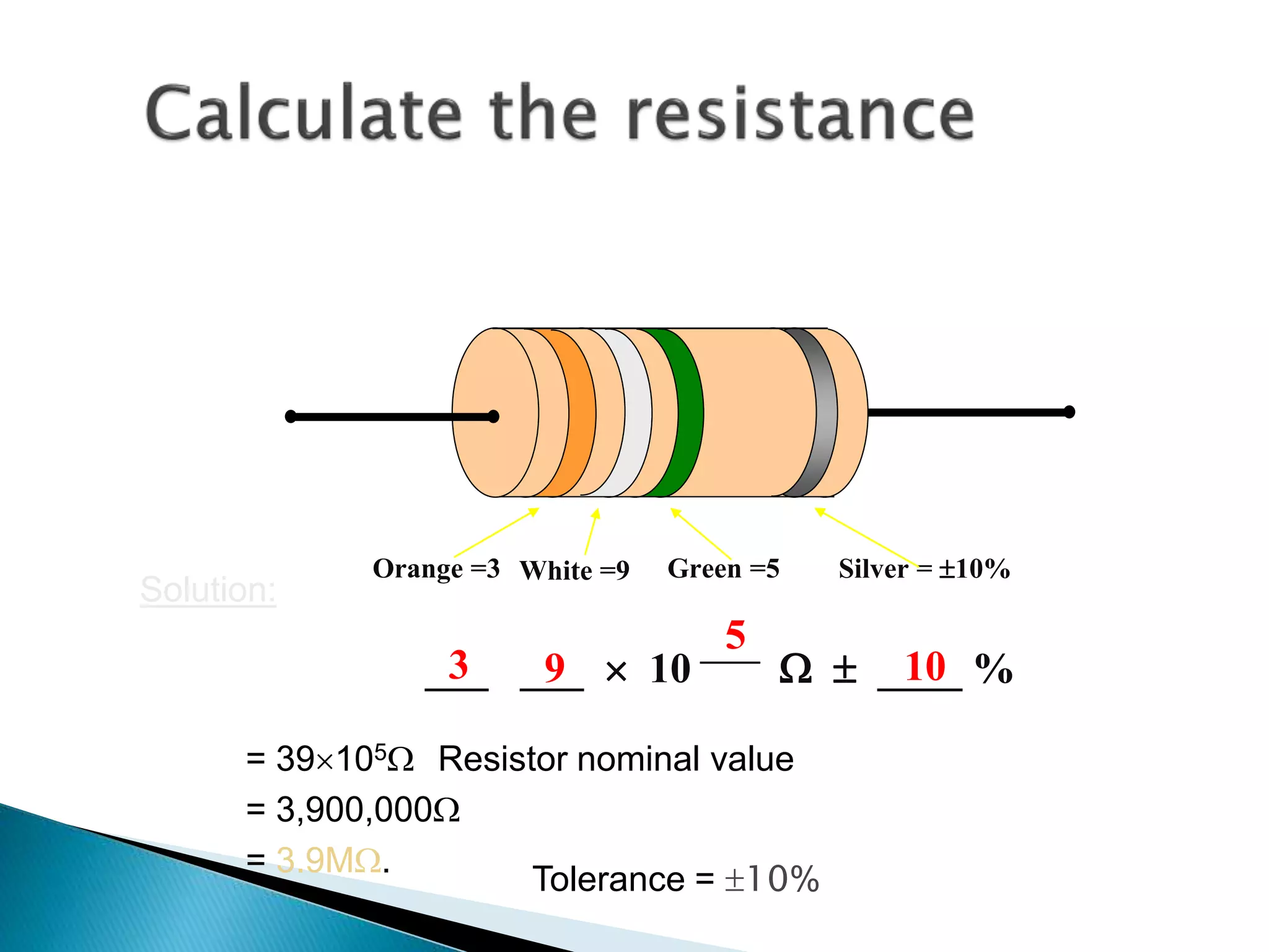Calculation of resistor | PPTX