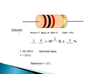 Calculation of resistor | PPTX