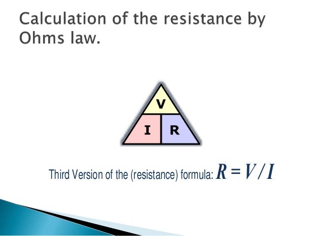 Calculation of resistor