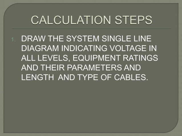 Calculation Of Short Circuit Currents Pptx Computer Networking Computing