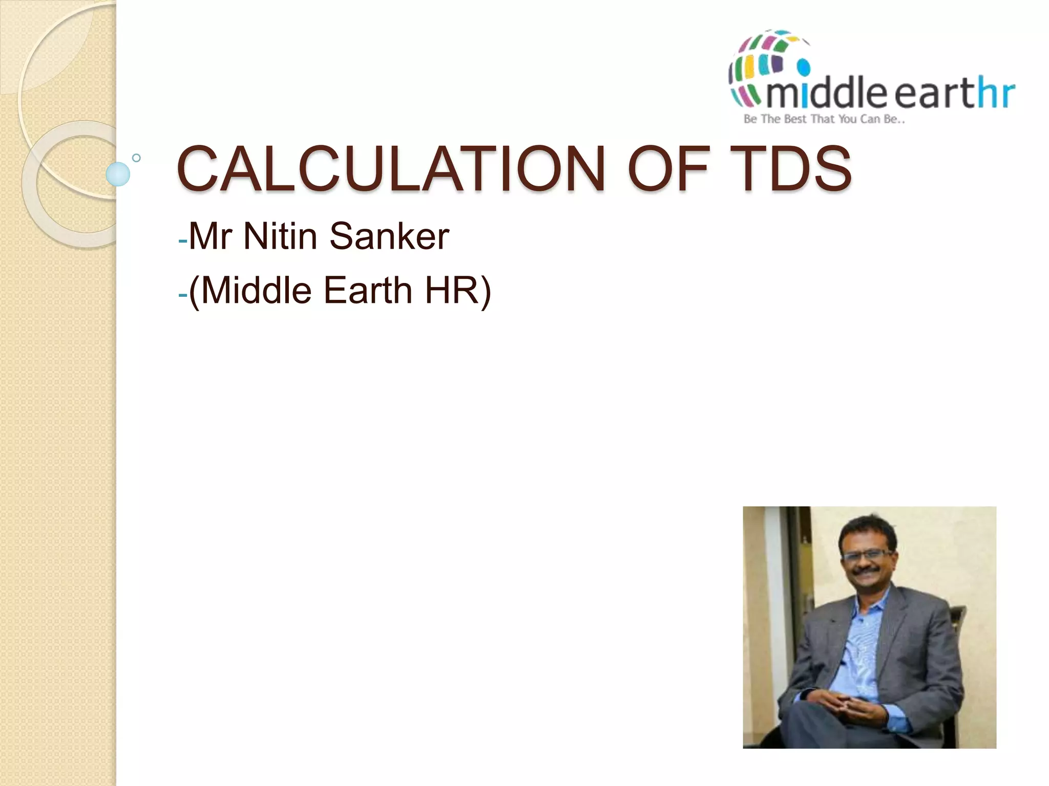 Calculation of TDS | PPT