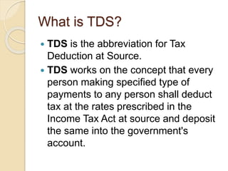 Calculation of TDS | PPT