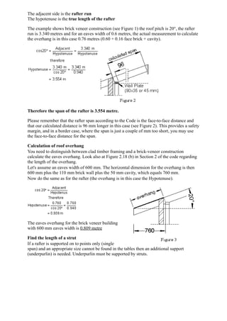 Calculation of true length of roof members | PDF
